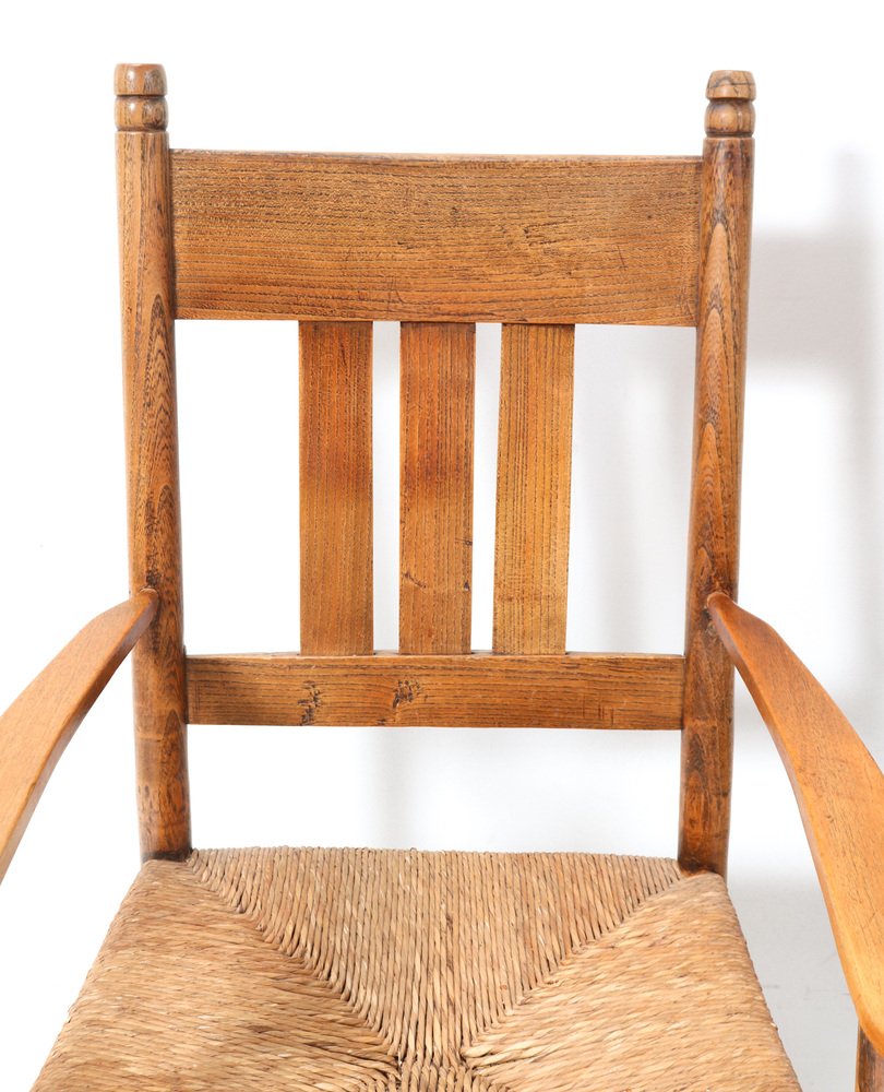 Butacas modernistas de olmo de Willem Penaat, década de 1900, década de ...