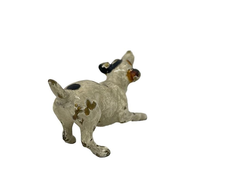 Viennese Bronze Miniature Cold-Painted Dog Figurine, 1890s for sale at ...