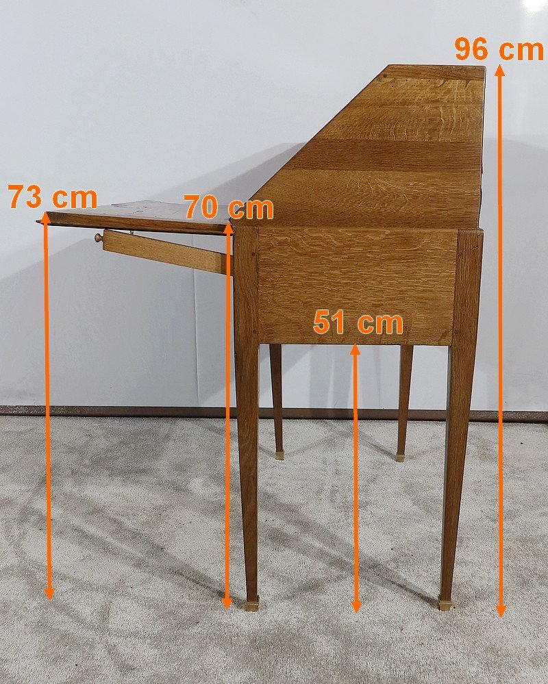 Small Oak Slope Desk for sale at Pamono