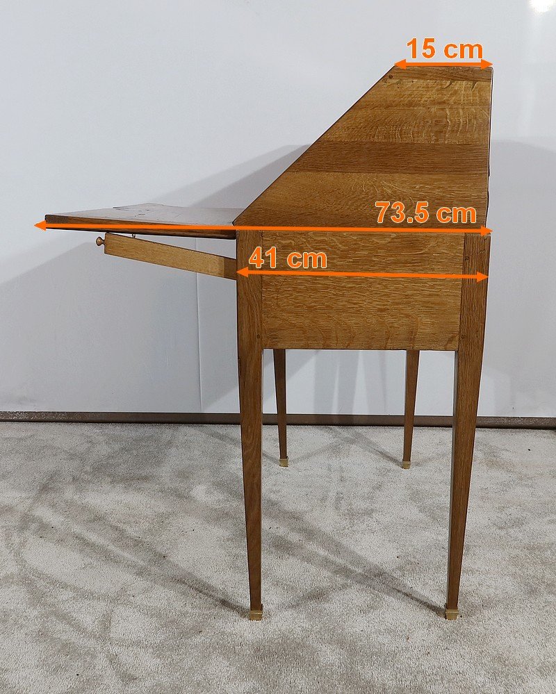 Small Oak Slope Desk for sale at Pamono