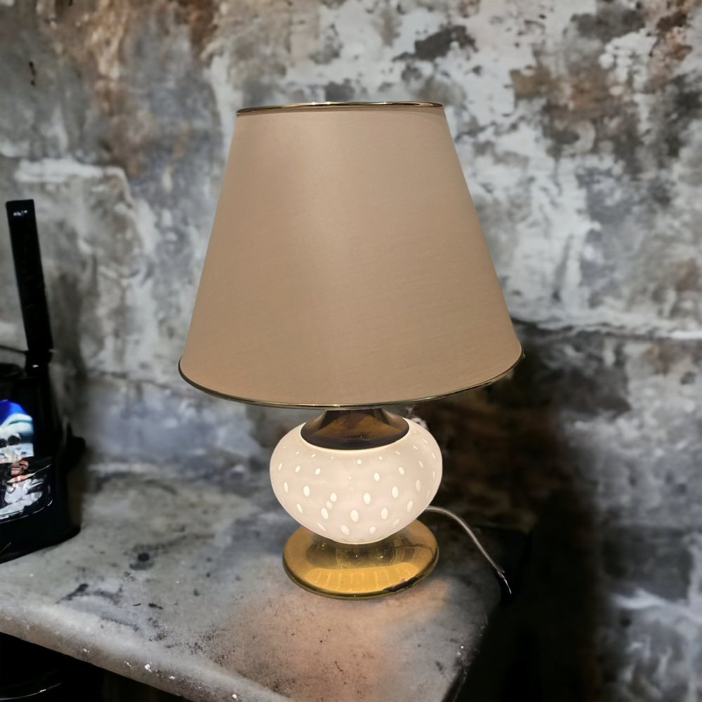 Murano Glass Table Lamp by F. Fabbian, 1960s for sale at Pamono