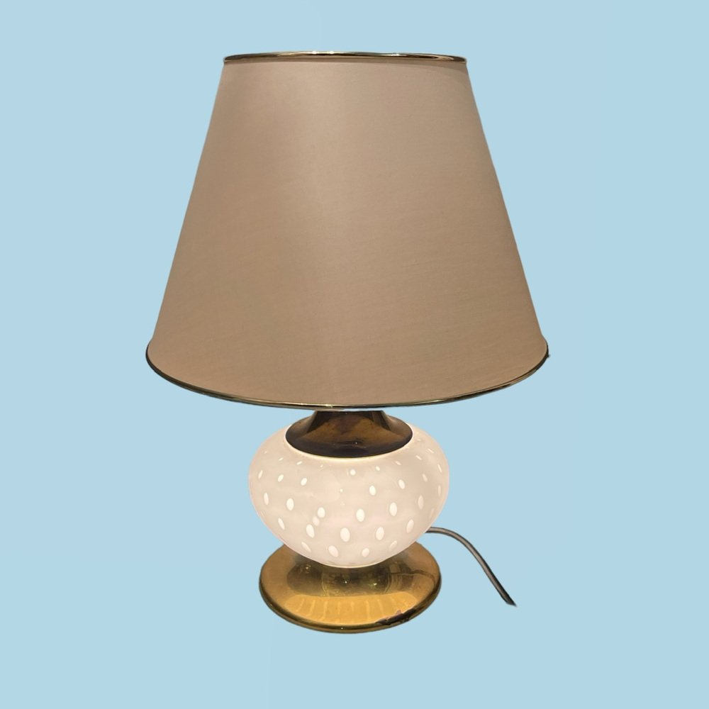 Murano Glass Table Lamp by F. Fabbian, 1960s for sale at Pamono