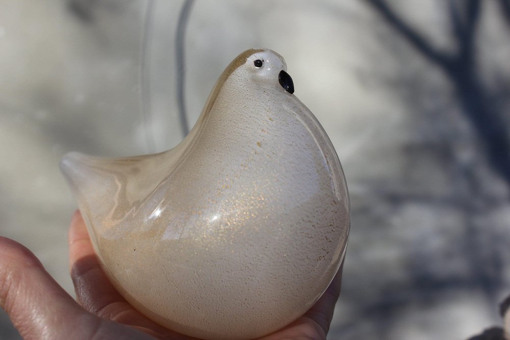 Venice Pigeon Figurine in Golden Glass from Barovier & Toso, 1950s for ...