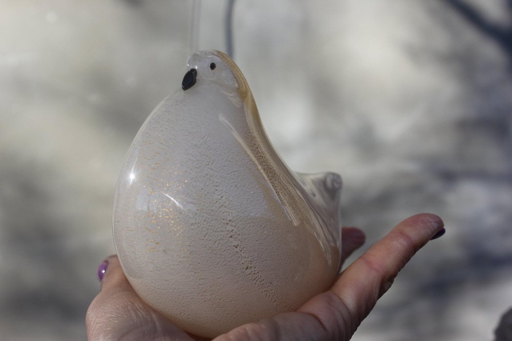 Venice Pigeon Figurine in Golden Glass from Barovier & Toso, 1950s for ...