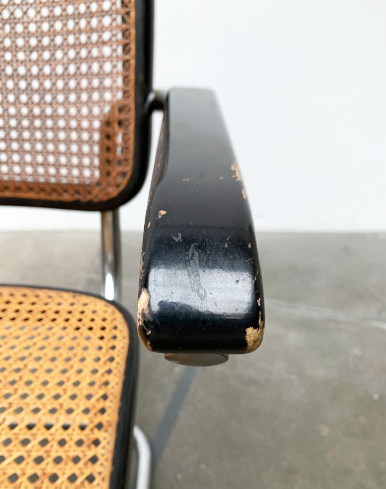 Deutscher Mid-Century Bauhaus S64 Freischwinger von Marcel Breuer ...