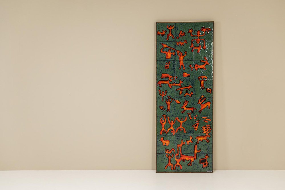 Ceramic Tableau from Ivanhoe Gambini, Italy, 1940s for sale at Pamono