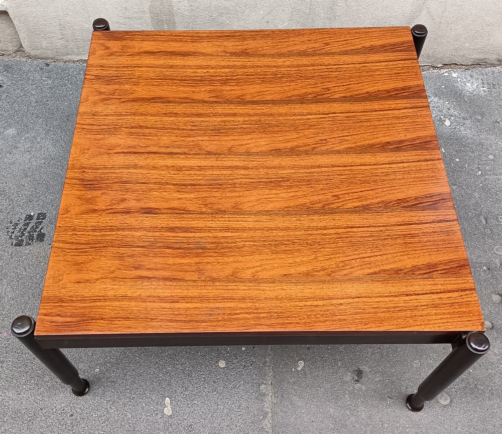 Square Coffee Table in Wooden Staggered Turned Legs from Isa Bergamo ...