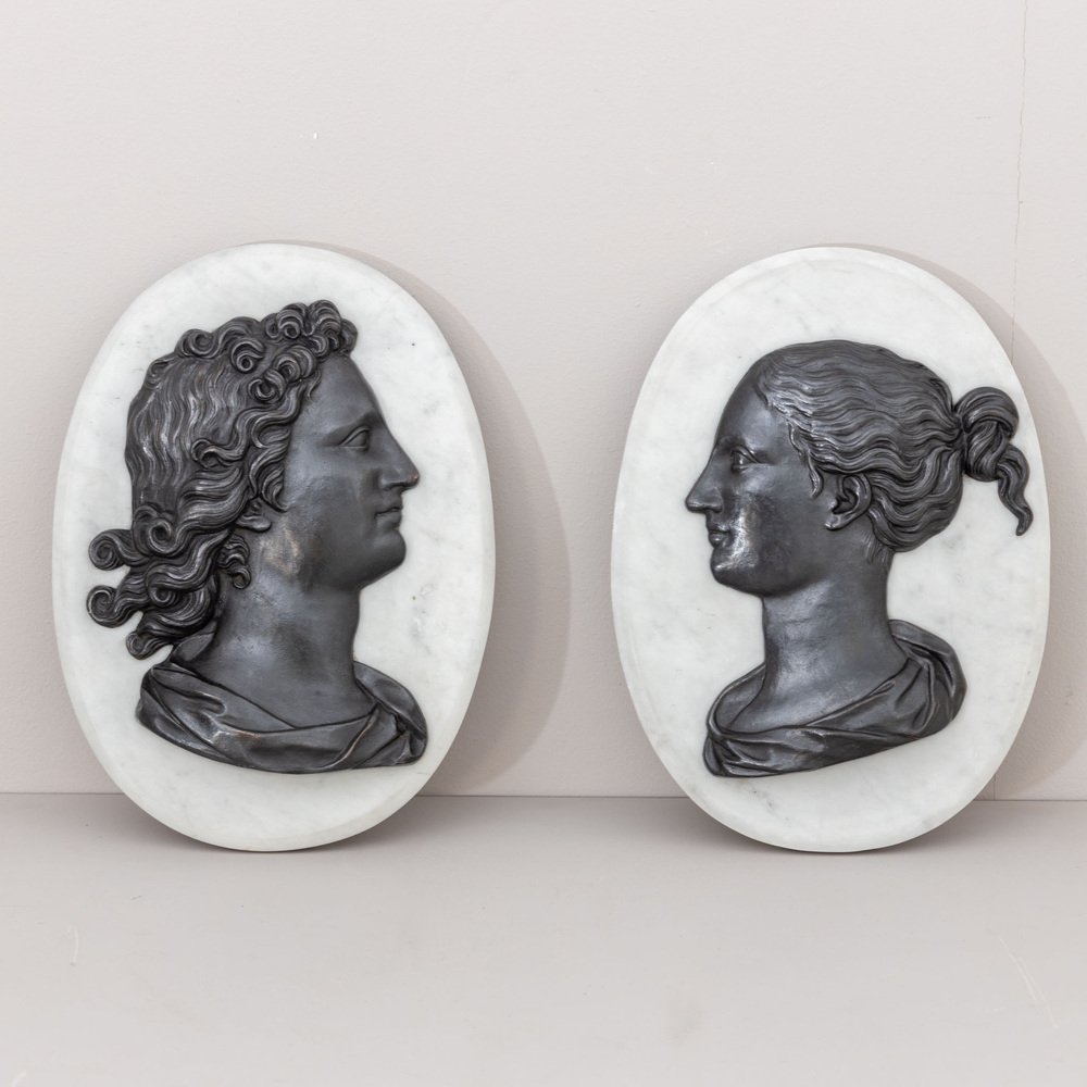 Antique Bas-Reliefs, Set of 2 for sale at Pamono