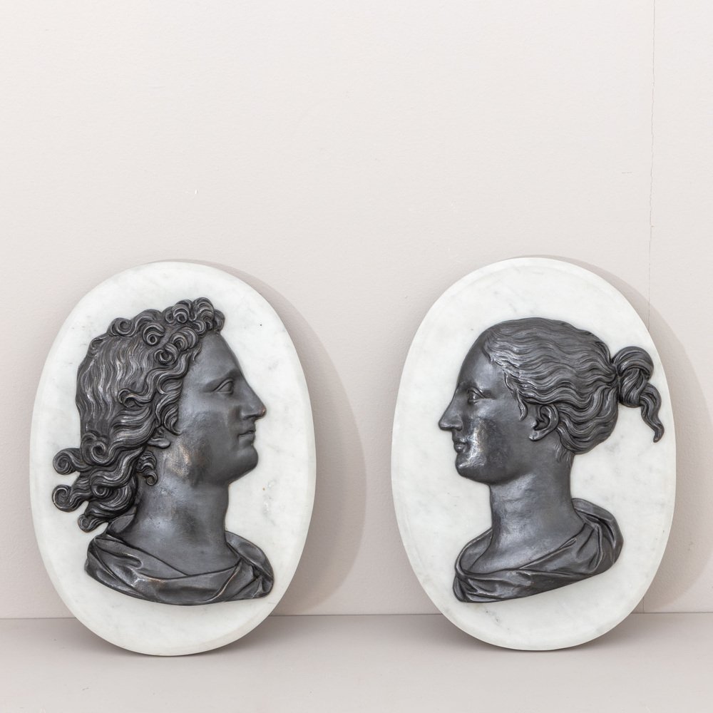 Antique Bas-Reliefs, Set of 2 for sale at Pamono