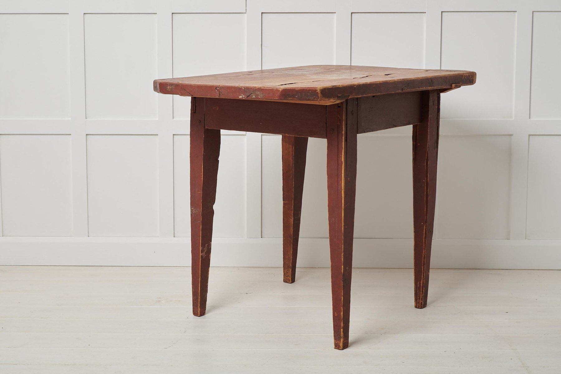 Antique Swedish Folk Art Table for sale at Pamono