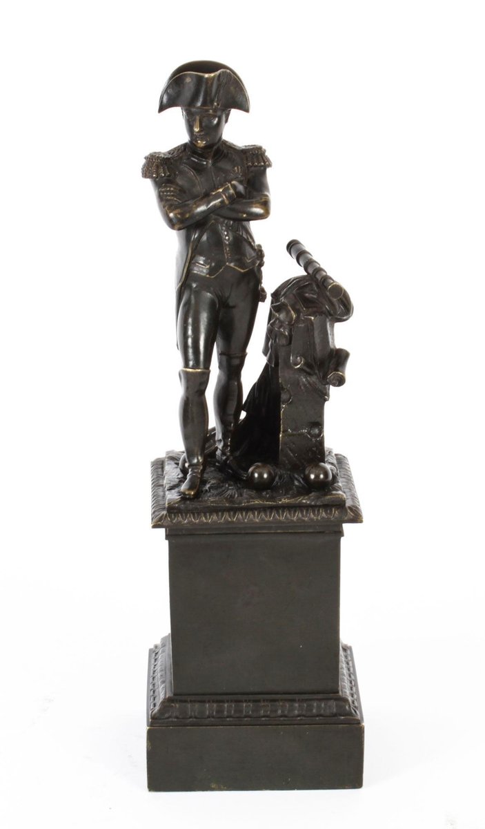 19th Century Napoleon Bonaparte Library Bronze Sculpture for sale at Pamono