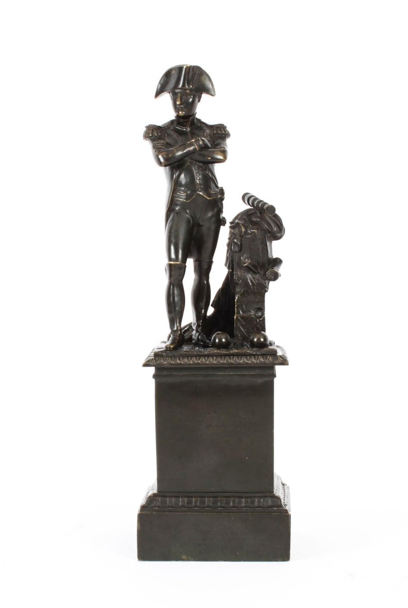 19th Century Napoleon Bonaparte Library Bronze Sculpture for sale at Pamono