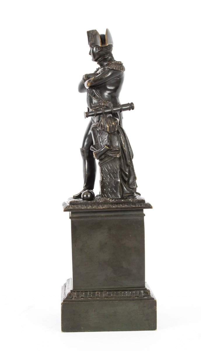 19th Century Napoleon Bonaparte Library Bronze Sculpture for sale at Pamono