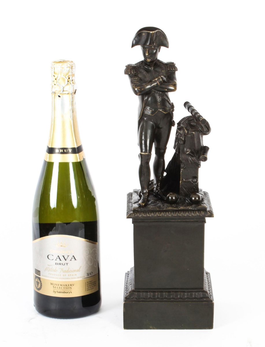 19th Century Napoleon Bonaparte Library Bronze Sculpture for sale at Pamono