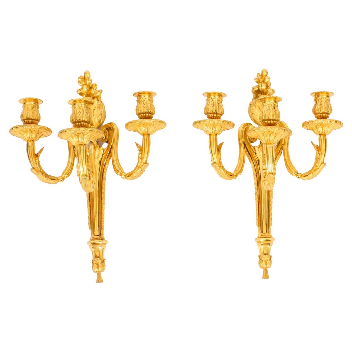 Dekorative Wandlampen von Adam Revival, 19. Jh., 1890er, 2er Set bei ...