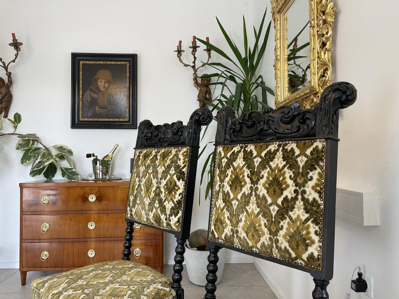 Knights Side Chairs, Set of 2 for sale at Pamono