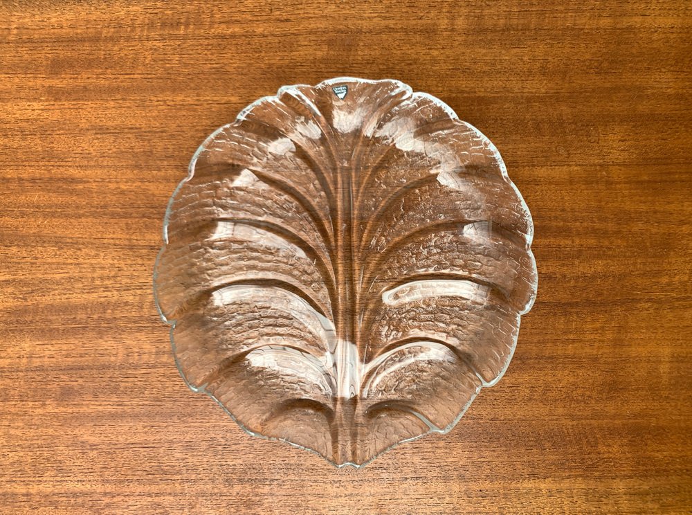 Vintage Swedish Eden Glass Plate from Orrefors, 1970s for sale at Pamono