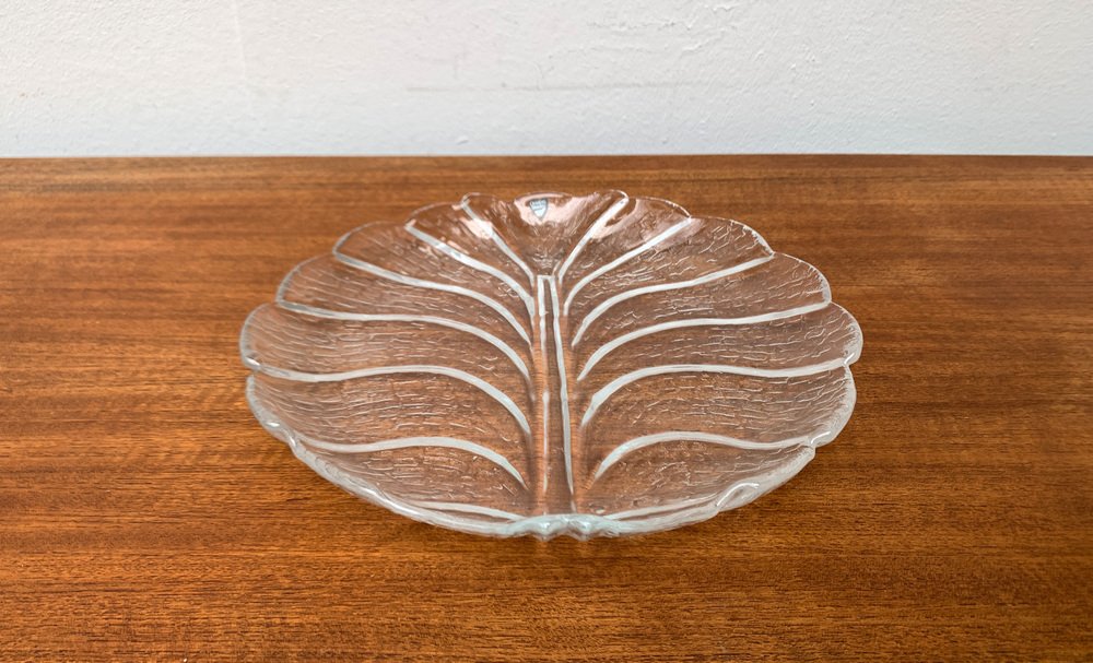 Vintage Swedish Eden Glass Plate from Orrefors, 1970s for sale at Pamono