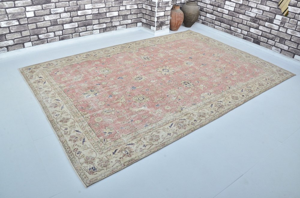 Turkish Modern Handmade Area Rug for sale at Pamono