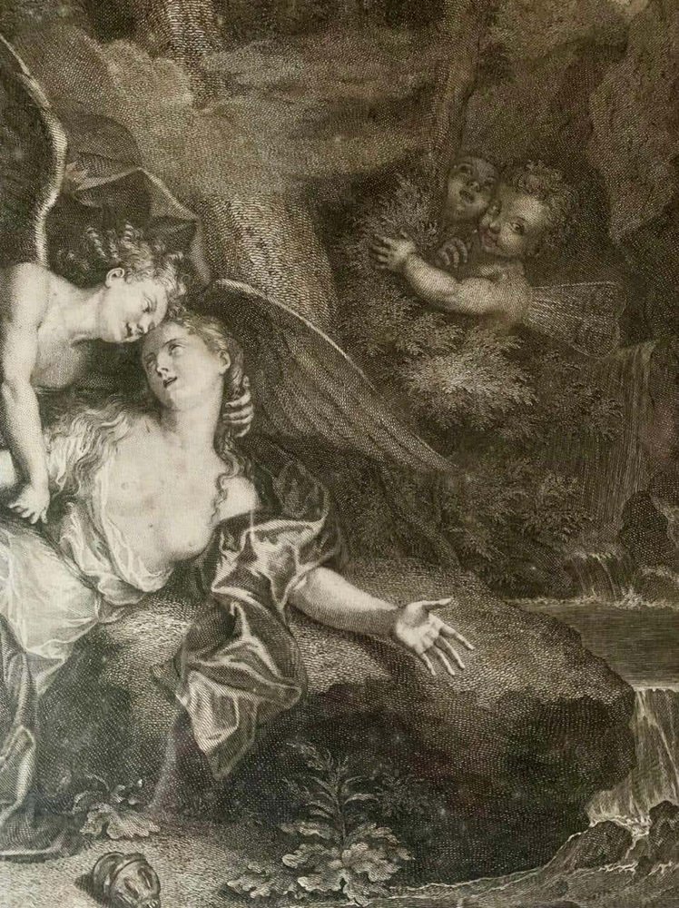 Jean Audra after Antoine Coypel, Amor and Psyche, 18th Century ...