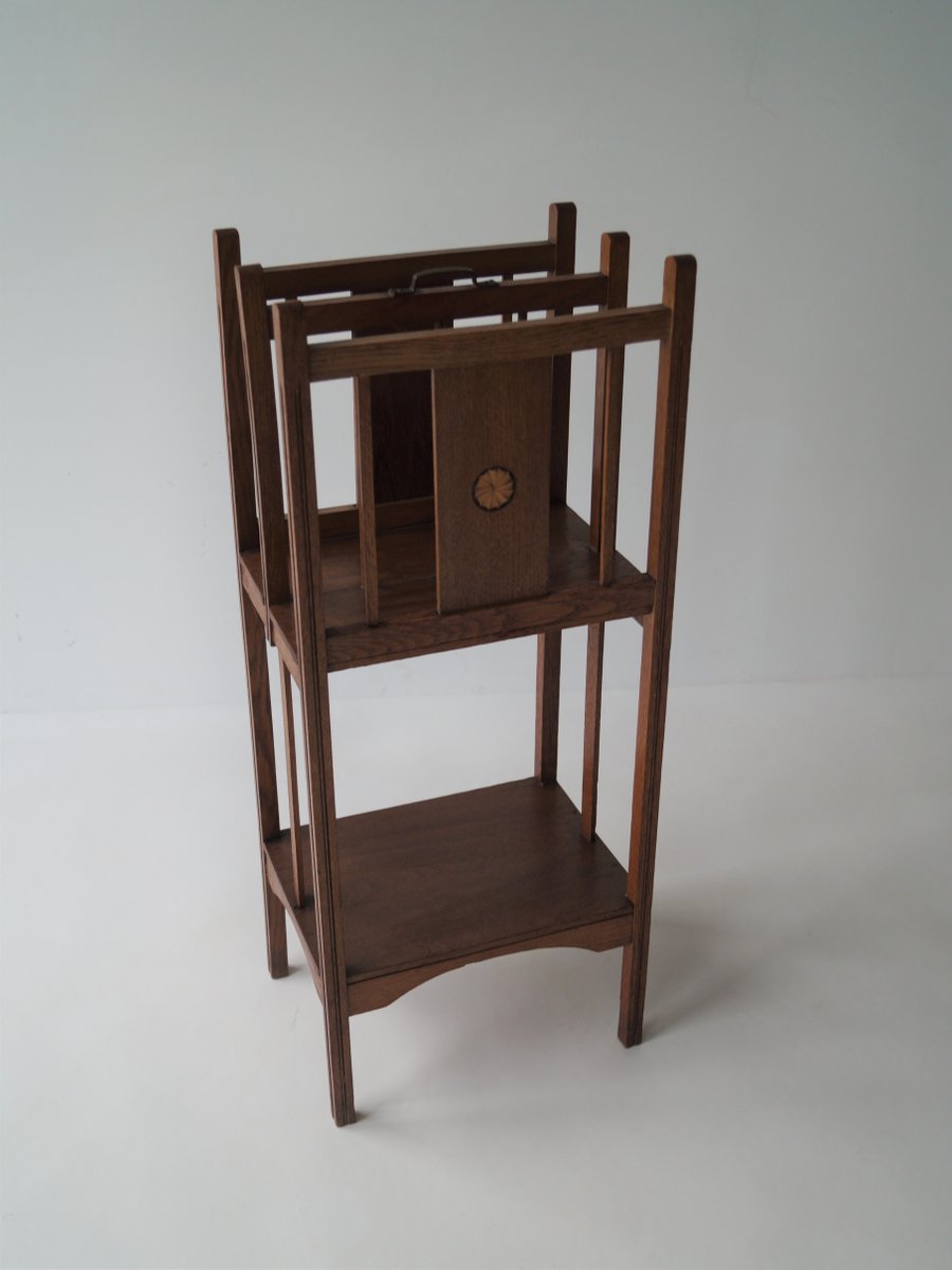 Dutch Art Nouveau Magazine Rack, 1920s for sale at Pamono