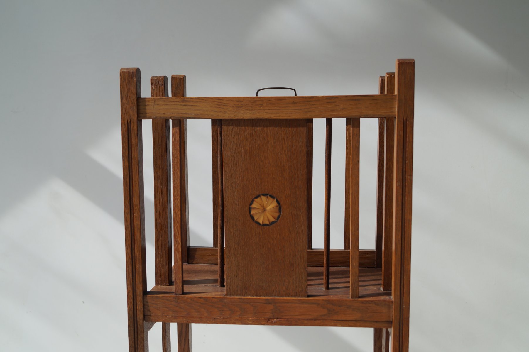 Dutch Art Nouveau Magazine Rack, 1920s for sale at Pamono