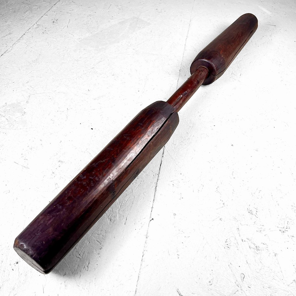 Large Antique Japanese Wooden Mochigome Stamper, 1920s for sale at Pamono