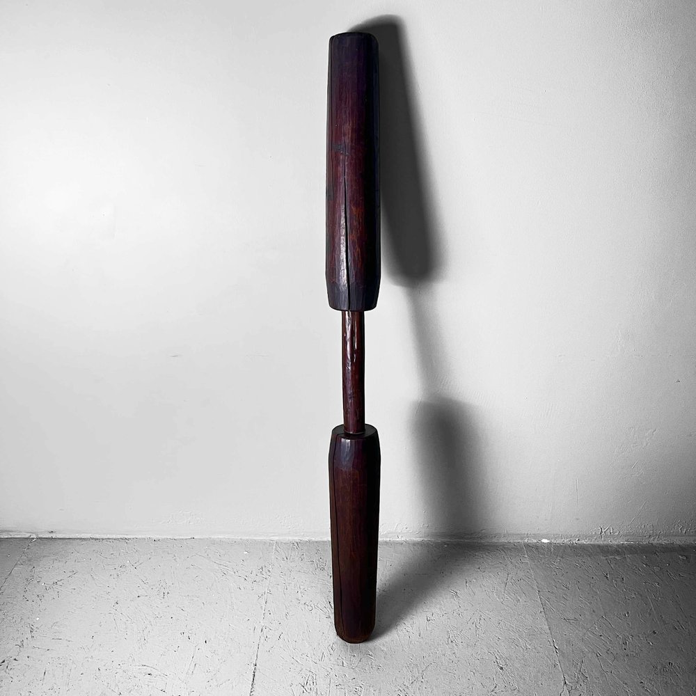 Large Antique Japanese Wooden Mochigome Stamper, 1920s for sale at Pamono