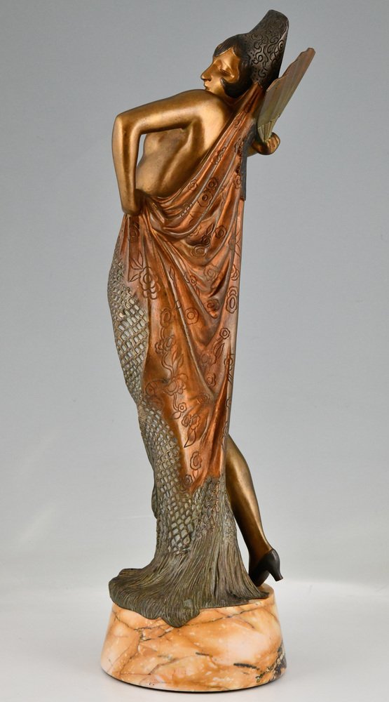 Maurice Guiraud Rivière, Art Deco Spanish Dancer, 1925, Bronze for sale ...