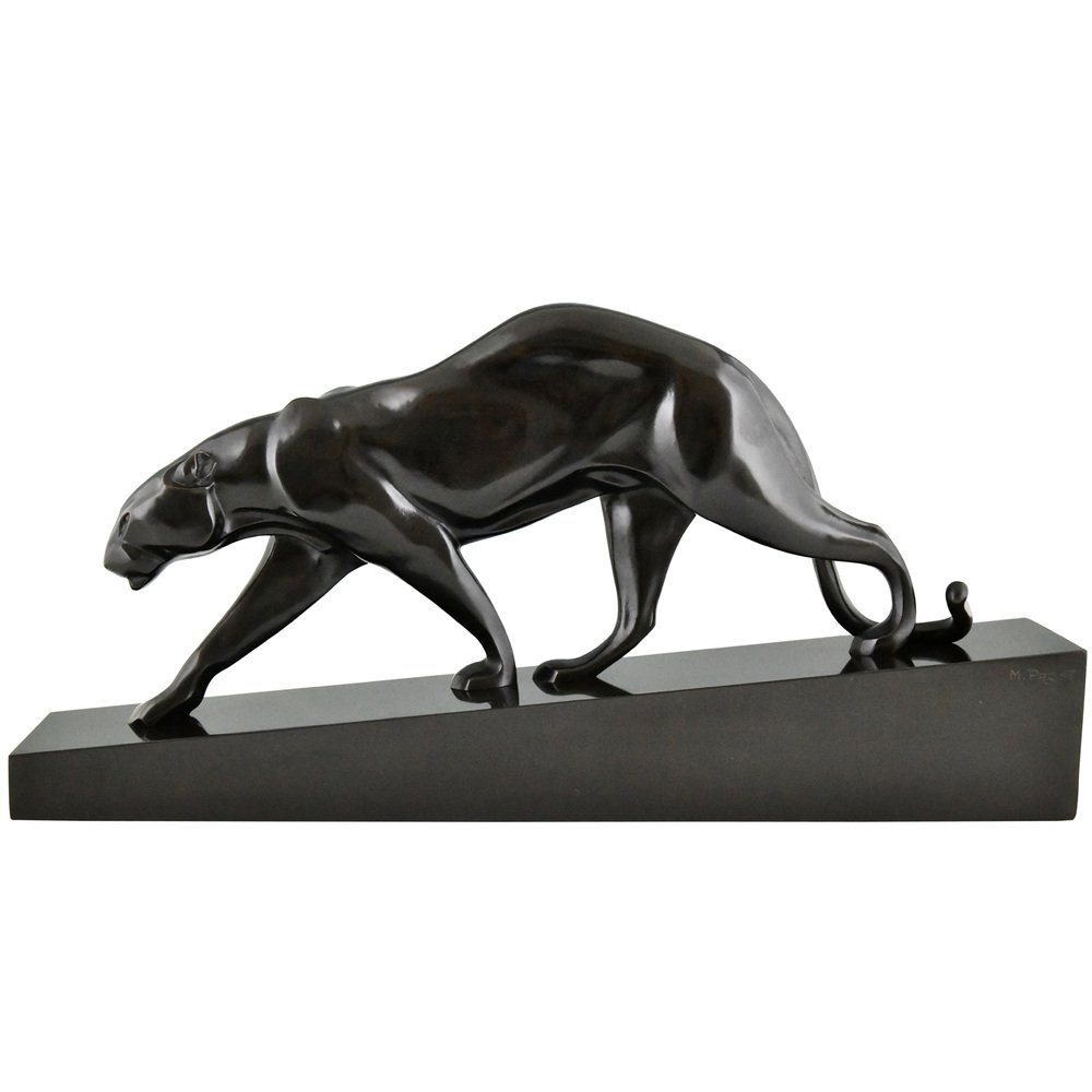Maurice Prost, Art Deco Panther, 1930, Bronze for sale at Pamono