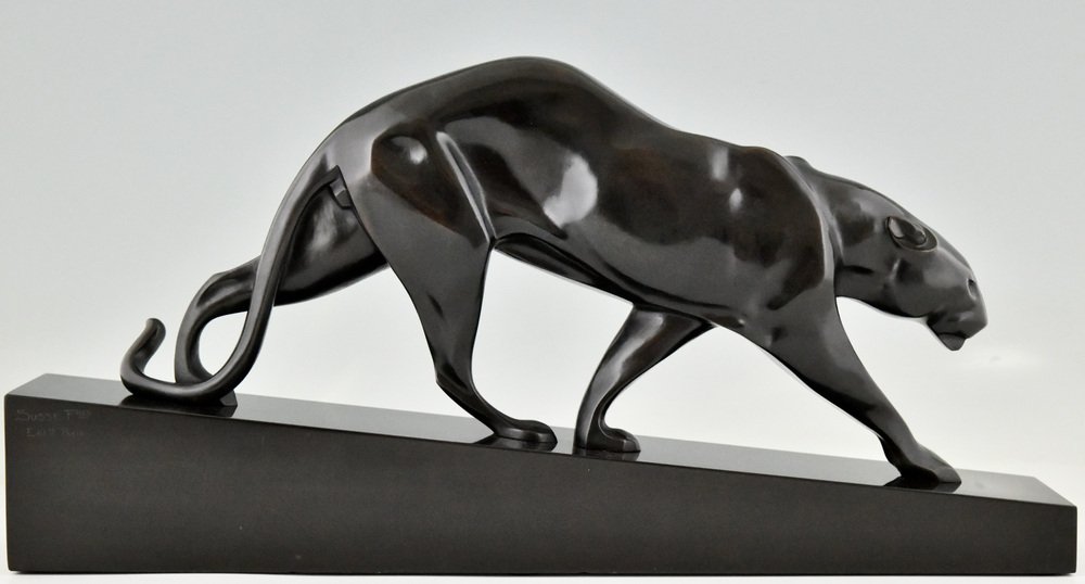 Maurice Prost, Art Deco Panther, 1930, Bronze for sale at Pamono