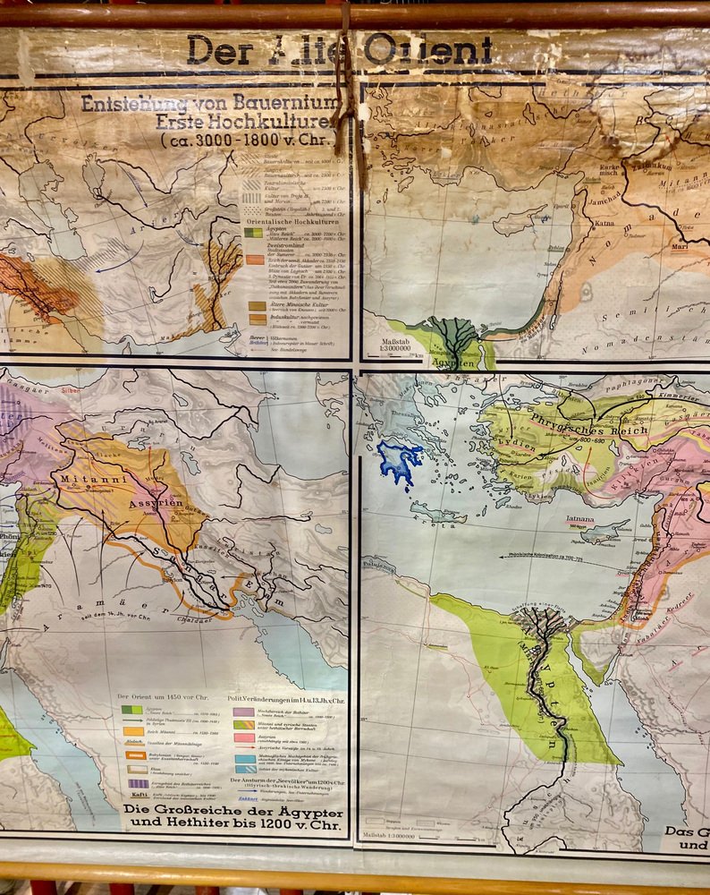 German El Alto East Map, 1950s for sale at Pamono