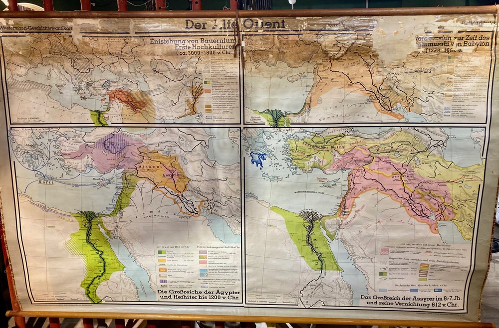 German El Alto East Map, 1950s for sale at Pamono