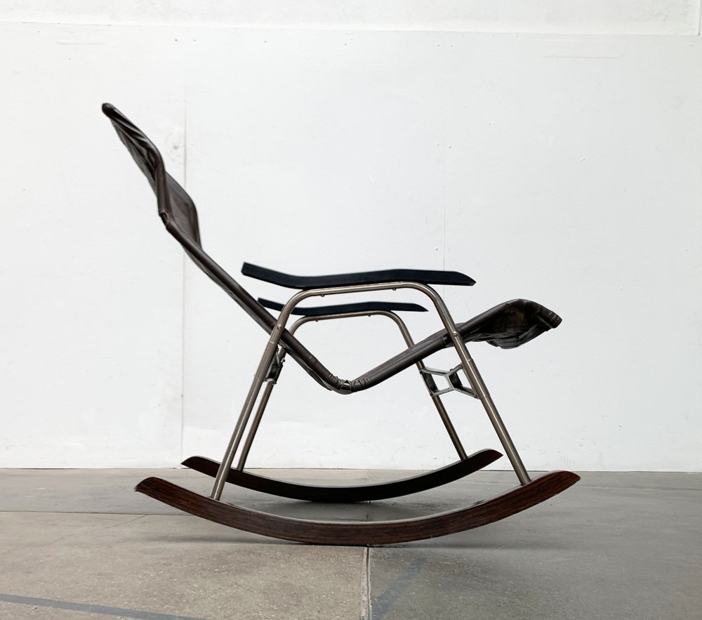 Mid-Century Japanese Space Age Folding Rocking Chair by Takeshi Nii ...