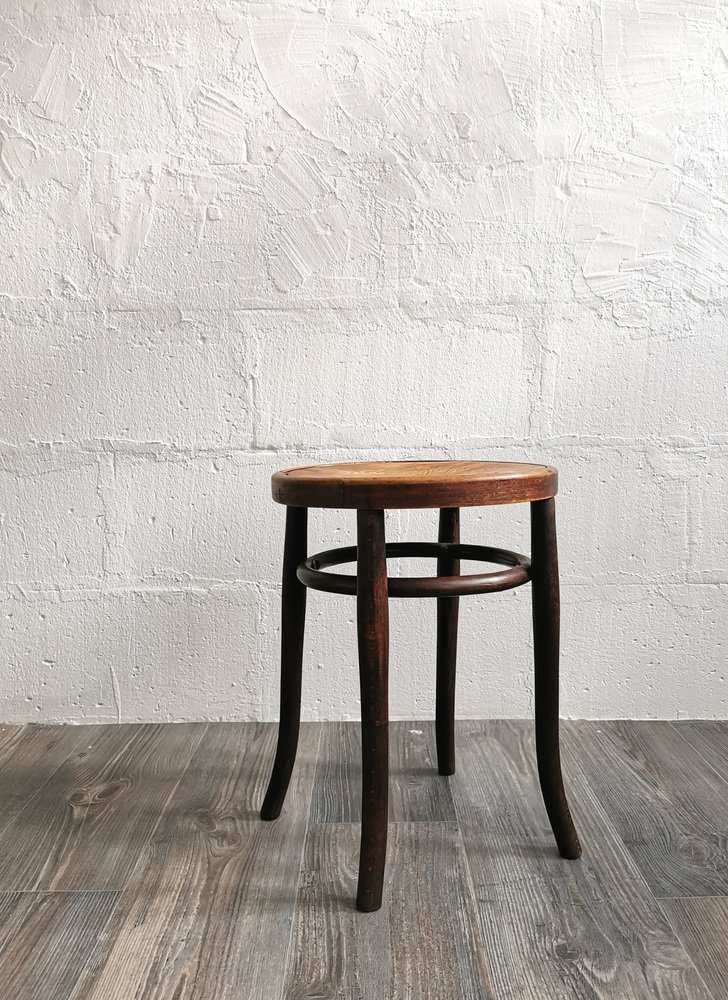 Antique Art Nouveau Stool in Bentwood from Luterma, 1890s for sale at ...