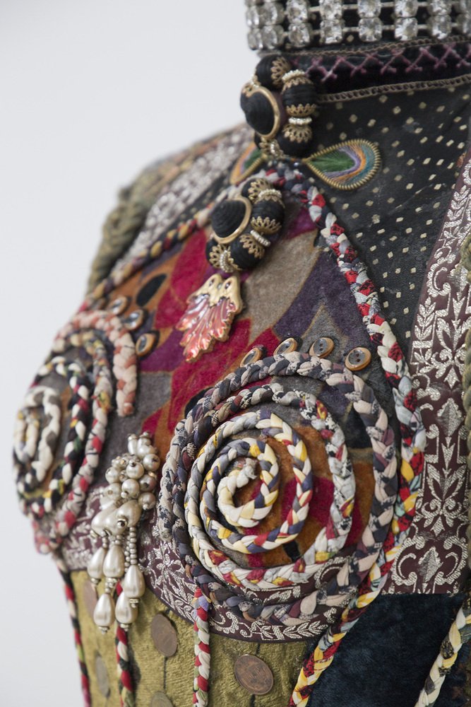 Susanna Hardage, Mannequin with Textile Assemblage, Coins and Costume ...