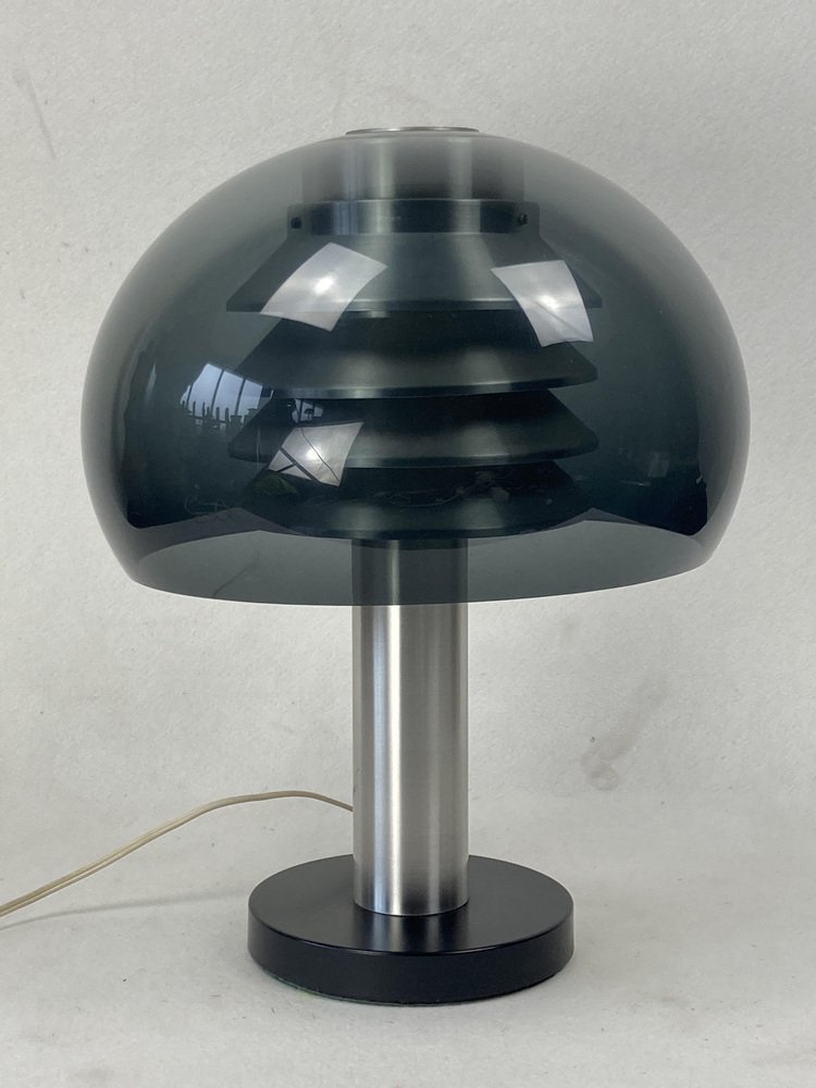 Lampe de Bureau Space Age Mushroom Dome en Aluminium attribuée à Hans Agne Jakobsson pour ...