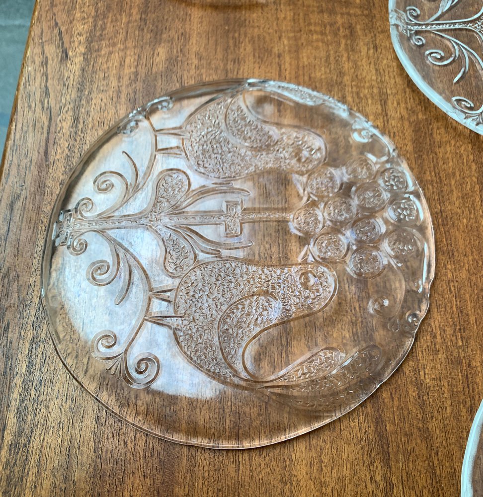 Mid-Century Swedish Glass Plates from Kosta Boda, 1960s, Set of 6 for ...