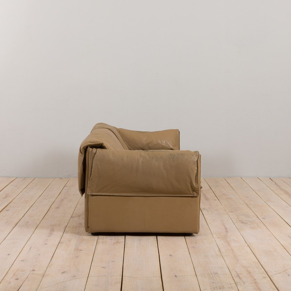 Vintage Three-Seater Lotus Sofa in Beige Buffalo Leather by N. Eilersen ...