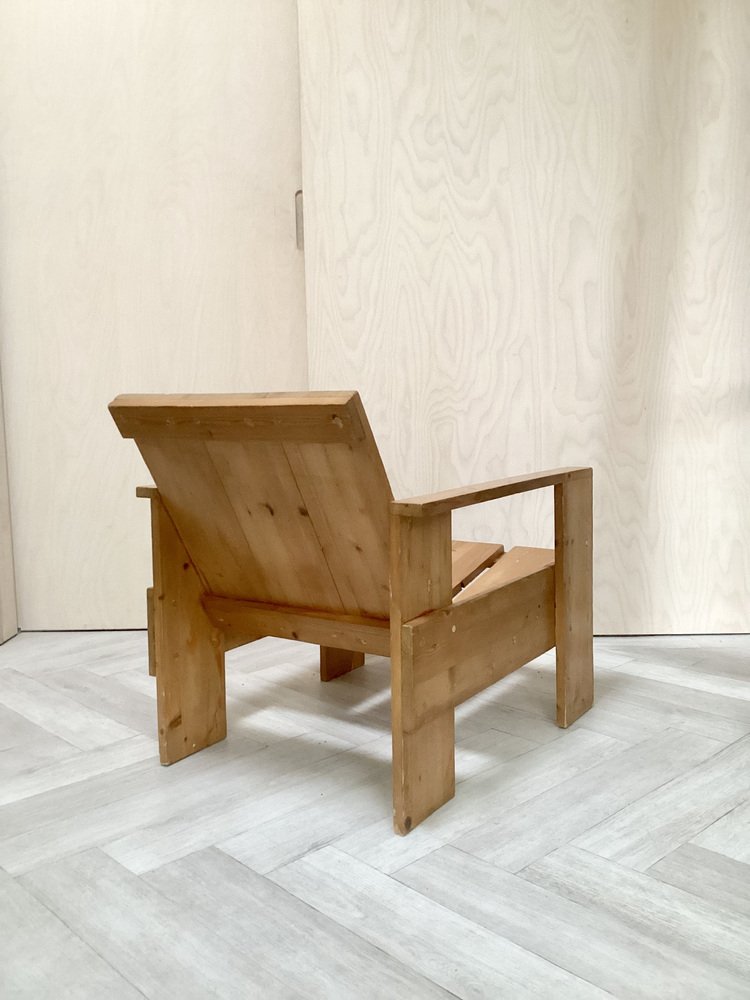 Crate Chair by Gerrit Thomas Rietveld, 1960s for sale at Pamono