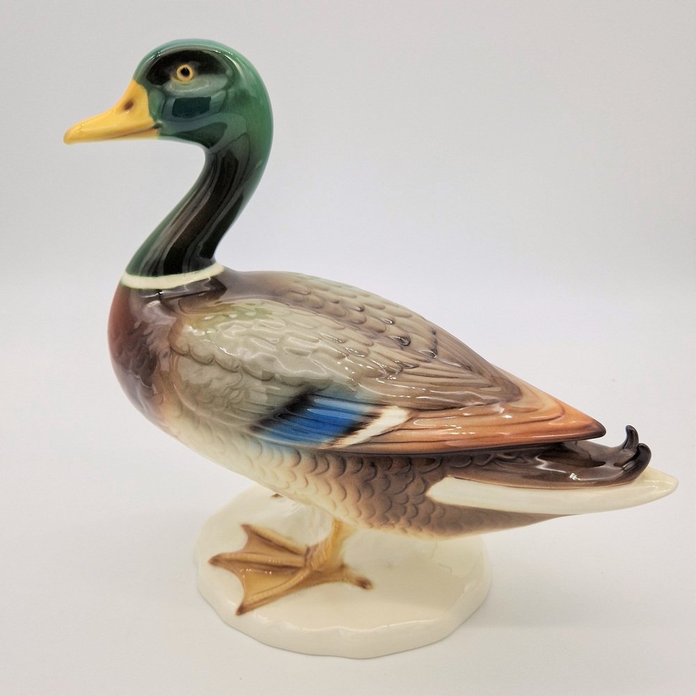 Grand Canard Vintage en Porcelaine de Göbel, 1970s en vente sur Pamono