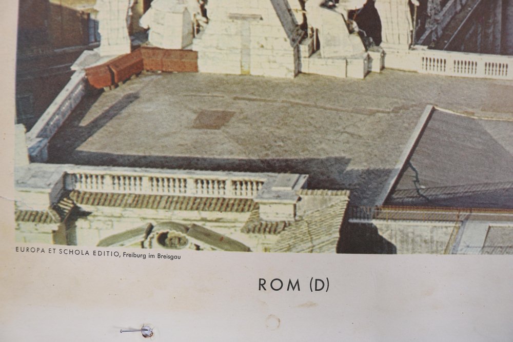 School Wall Chart of Rome, 1960s for sale at Pamono