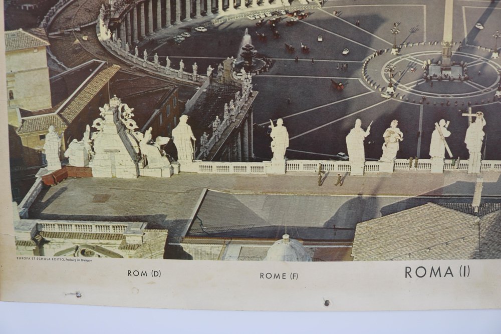 School Wall Chart of Rome, 1960s for sale at Pamono