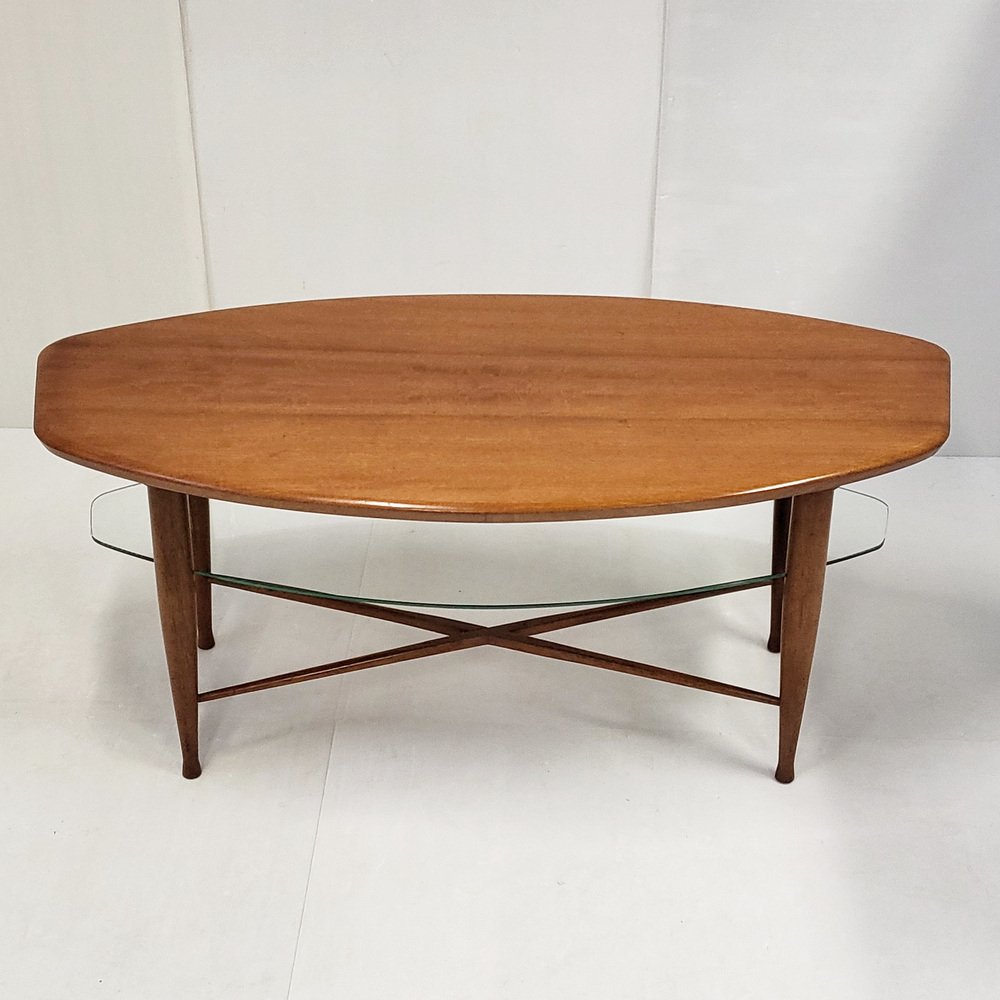 Scandinavian Coffee Table in Teak & Glass, Denmark, 1960s for sale at ...