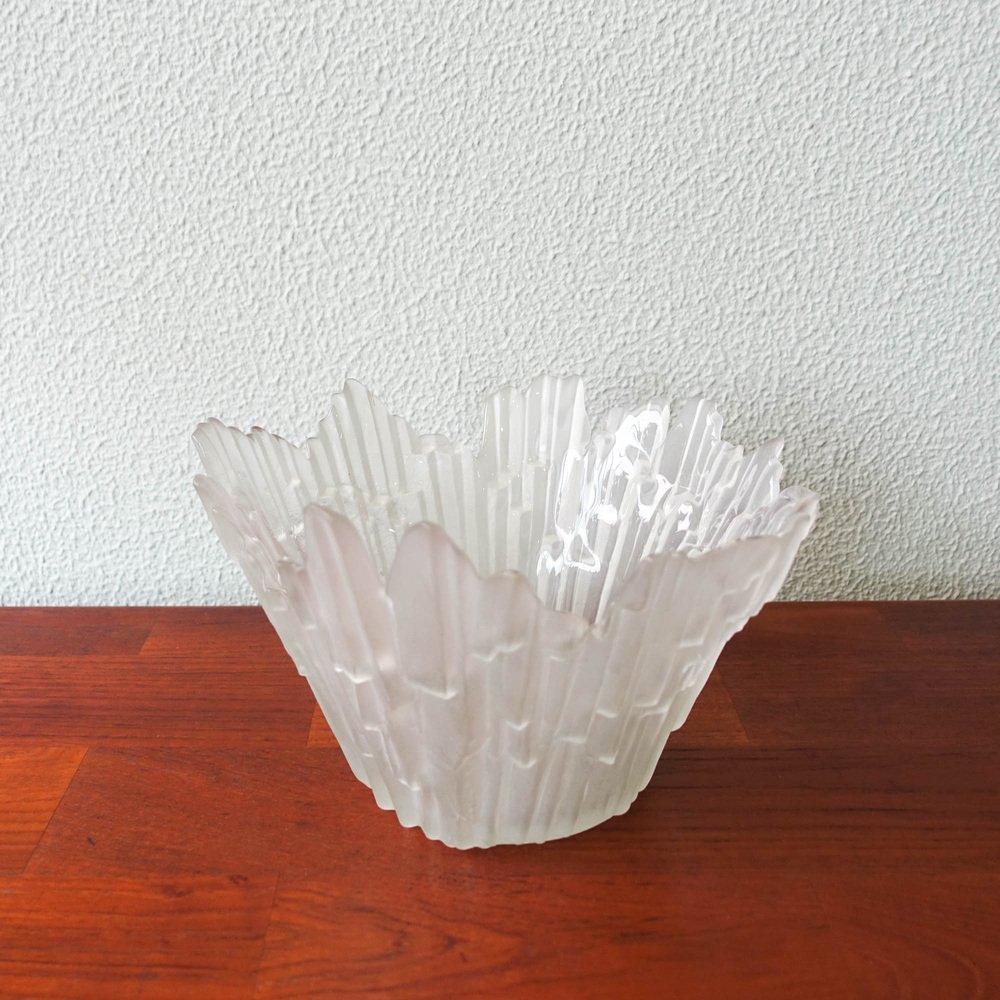 Vintage Northern Lights Glass Bowl by Tauno Wirkkala for Humppila Glass ...