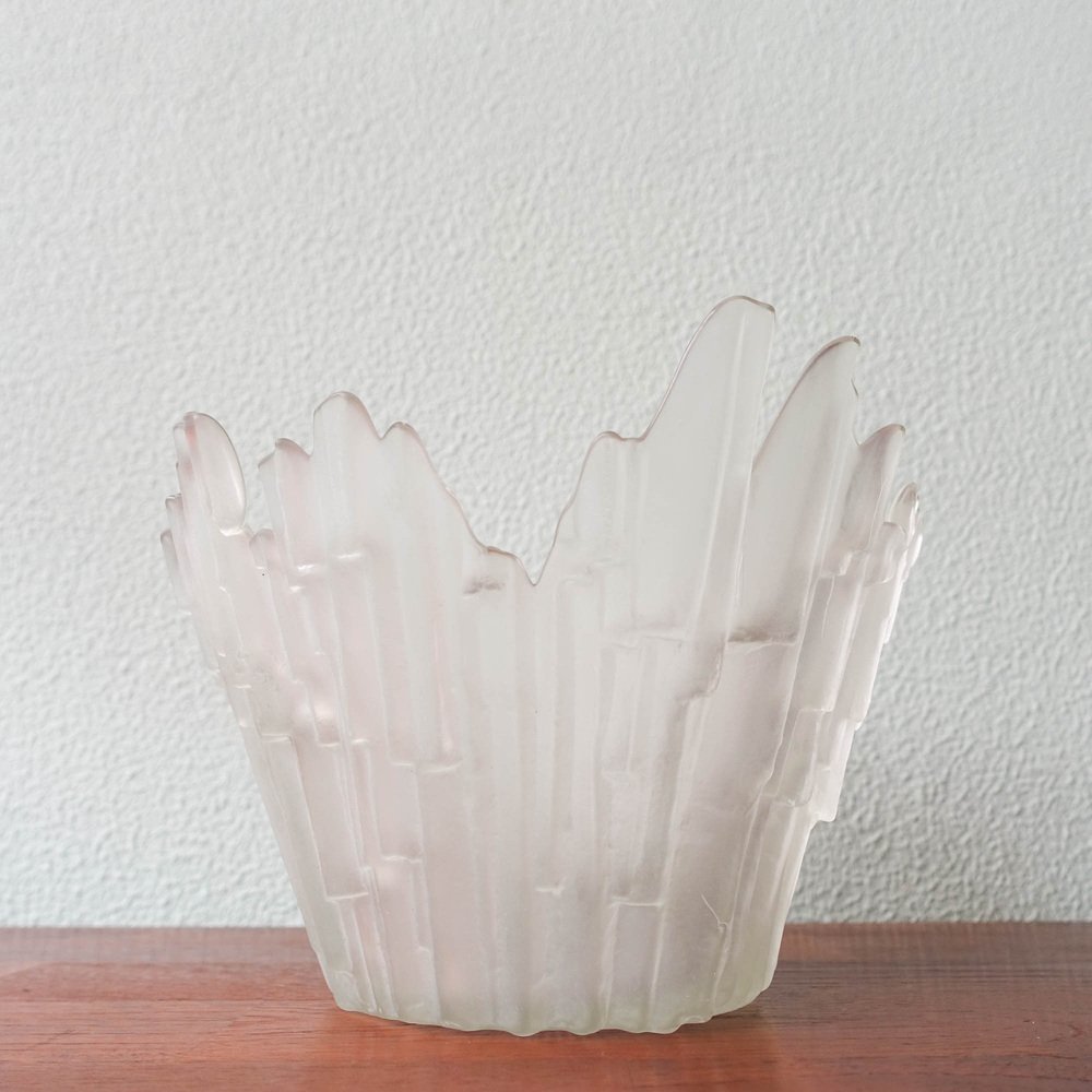 Vintage Northern Lights Glass Bowl by Tauno Wirkkala for Humppila Glass ...