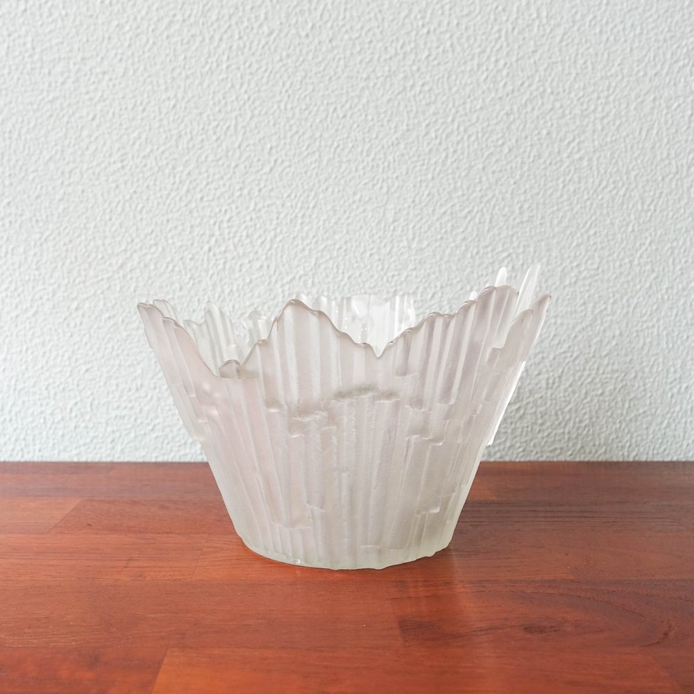 Vintage Northern Lights Glass Bowl by Tauno Wirkkala for Humppila Glass ...