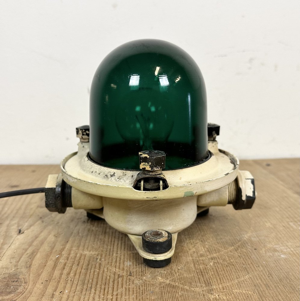 Vintage Soviet Beige Ship Ceiling Light, 1960s for sale at Pamono