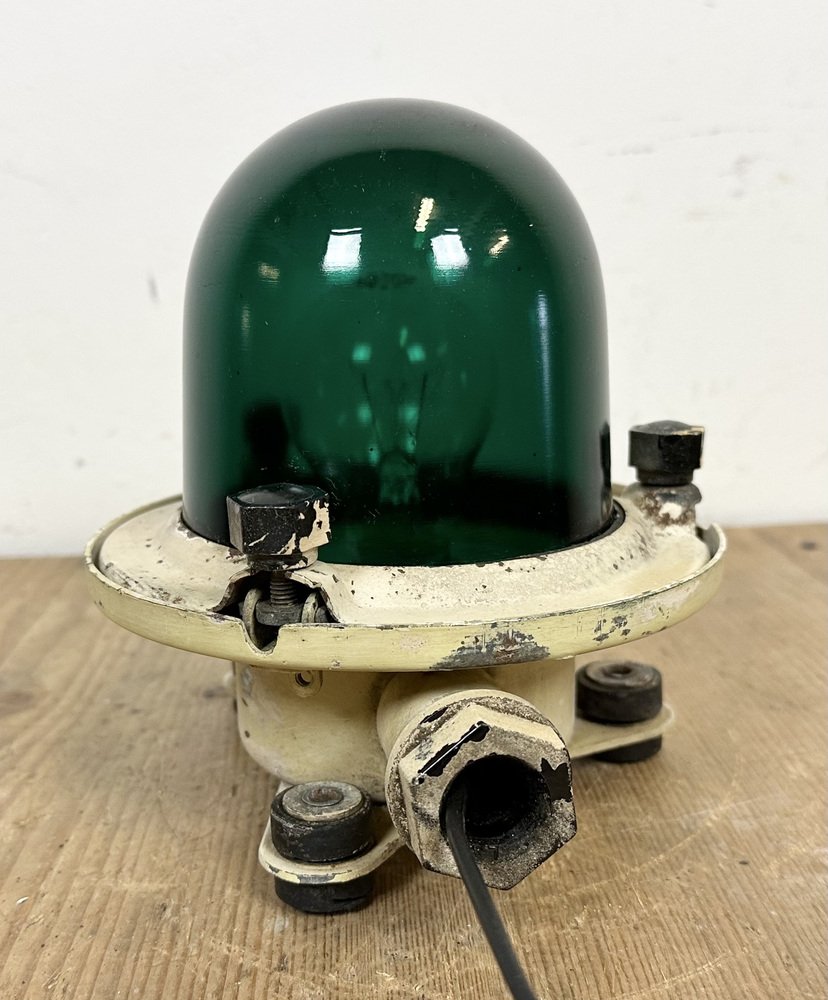 Vintage Soviet Beige Ship Ceiling Light, 1960s for sale at Pamono