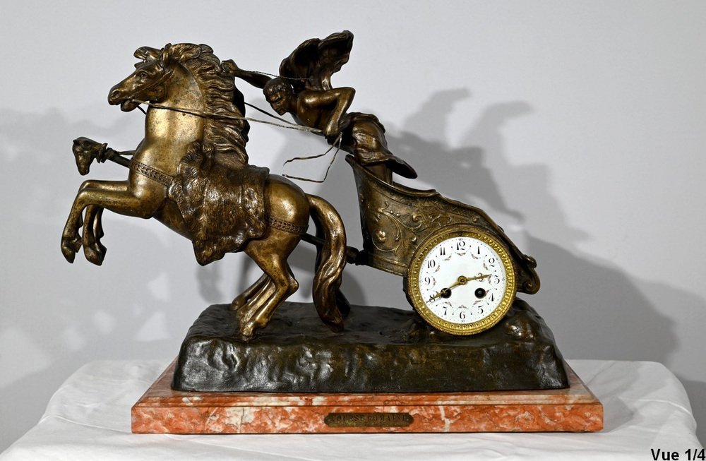 Antique Clock in Roman Race of X. Raphanel, 1800s for sale at Pamono